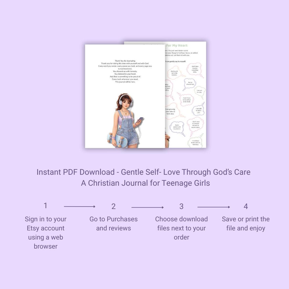 Christian Teen Girl Journal | Faith-based Self Love & Reflection ...