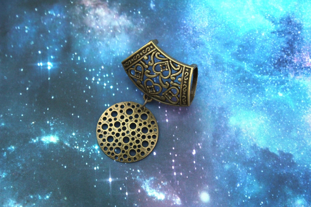 Circle Scarf Slider With Heart Bail Scarf Jewelry for Silk or Cotton ...