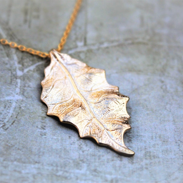 Holly Leaf Necklace - Etsy