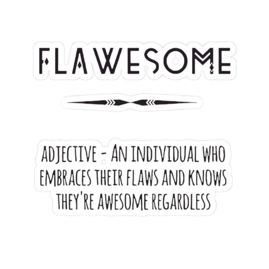 Flawesome Definition Sticker | Kiss-cut Stickers - Etsy