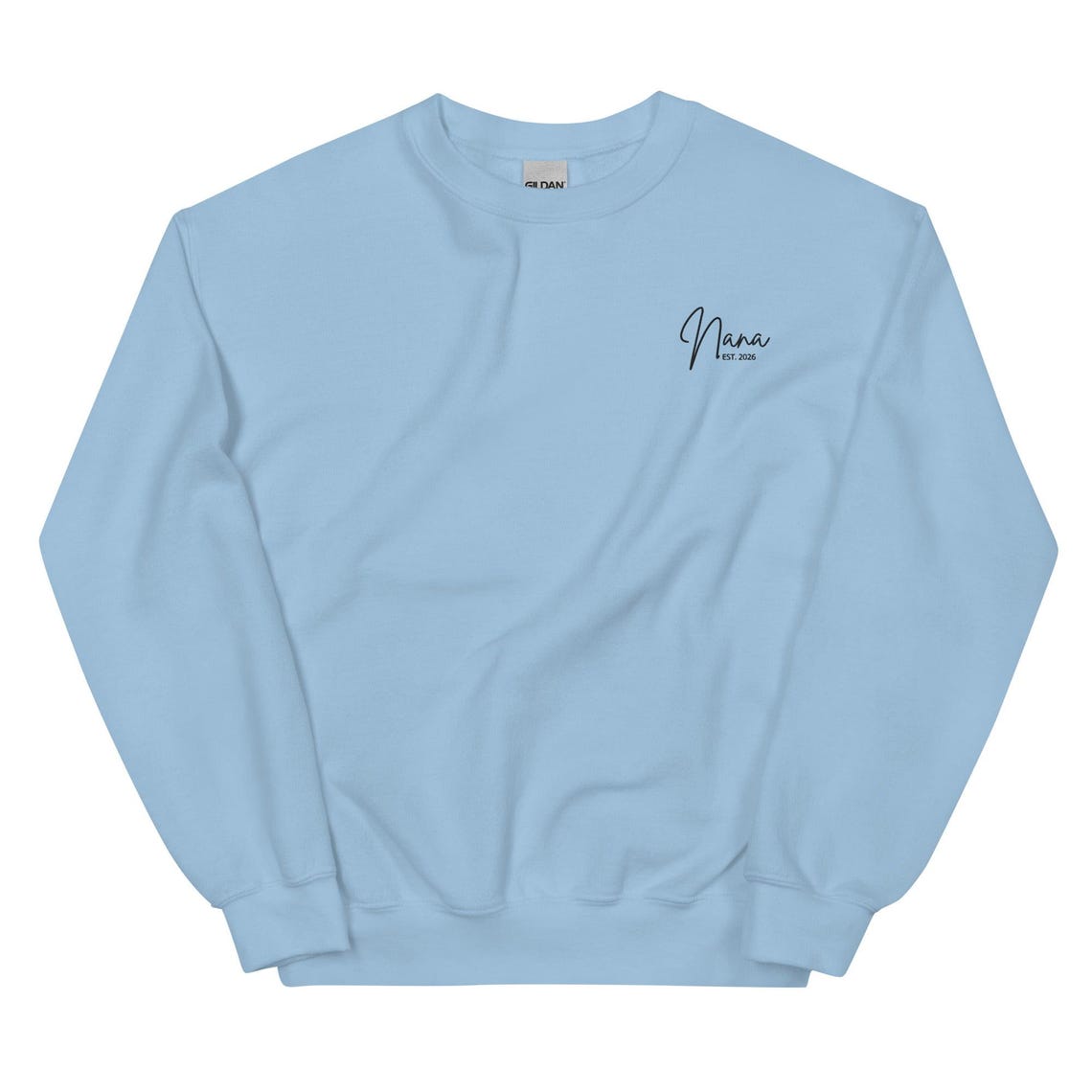 Nana Est 2026 - Black Embroidery Sweatshirt - Etsy Australia