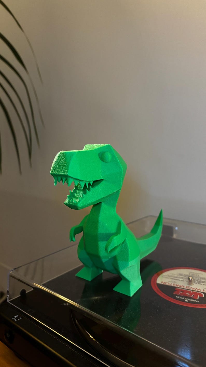 3D Printed T-rex Dinosaur Sculpture | Desk Decor, Boys Room Figurine - Etsy