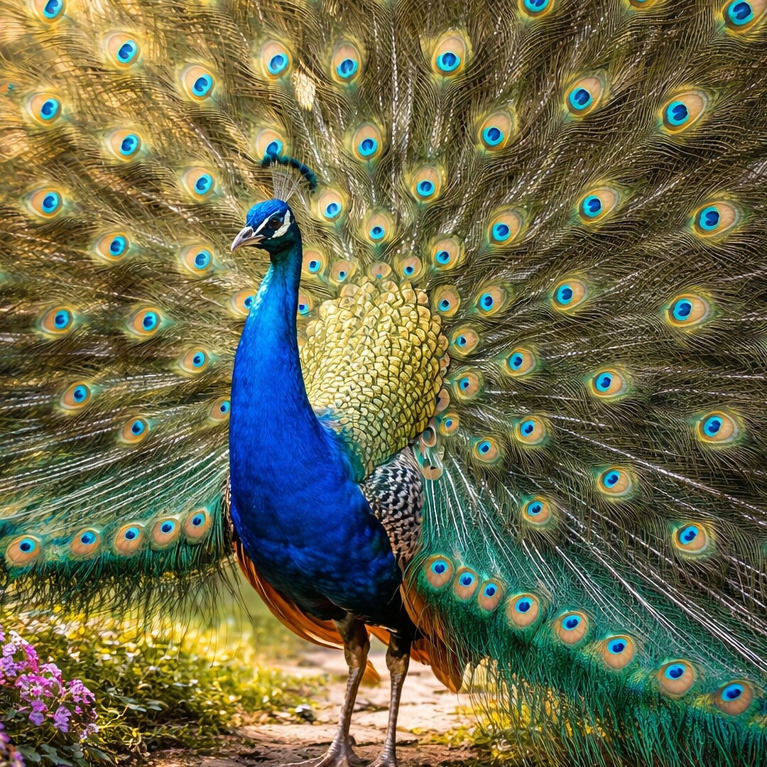 Nursery Wall Art Printable | Glorious Peacock | Instant Download ...