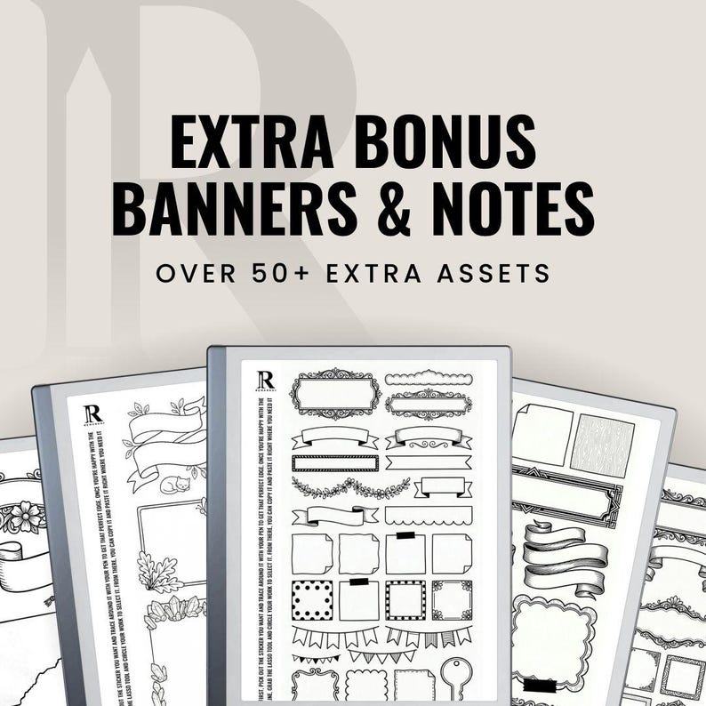 Solar System Designed for Remarkable E-ink Tablet Stickers Bundle ...