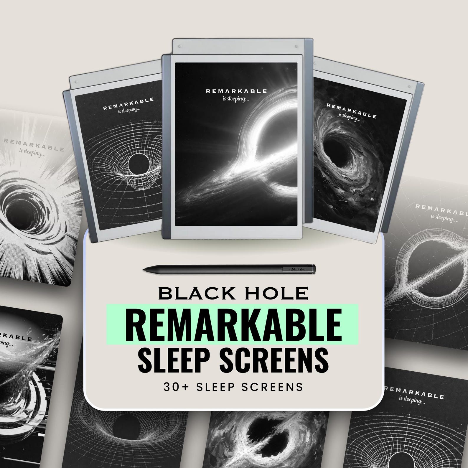 Black Hole Remarkable Screensaver Pack | 30+ Abstract Space Designs ...