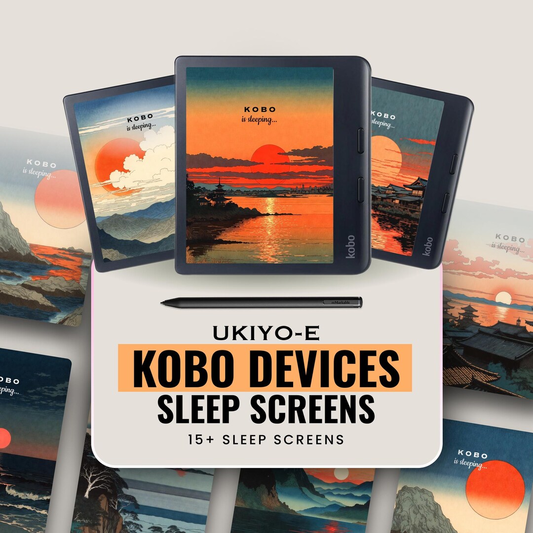Ukiyo-e Kobo Sleep Screens | Japanese Art Screensaver | 15+ Retro Japan ...