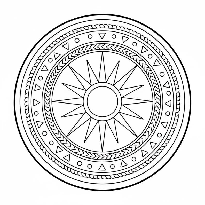 Ancient World Coloring Pages – Printable Historical Buildings, Maps ...