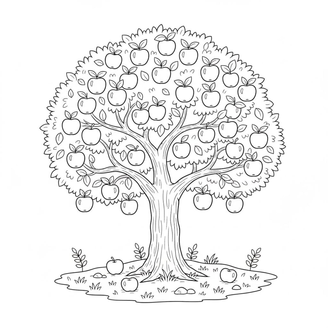 Botanical Coloring Pages – Nature, Plants, Fruits & Mushrooms Printable ...