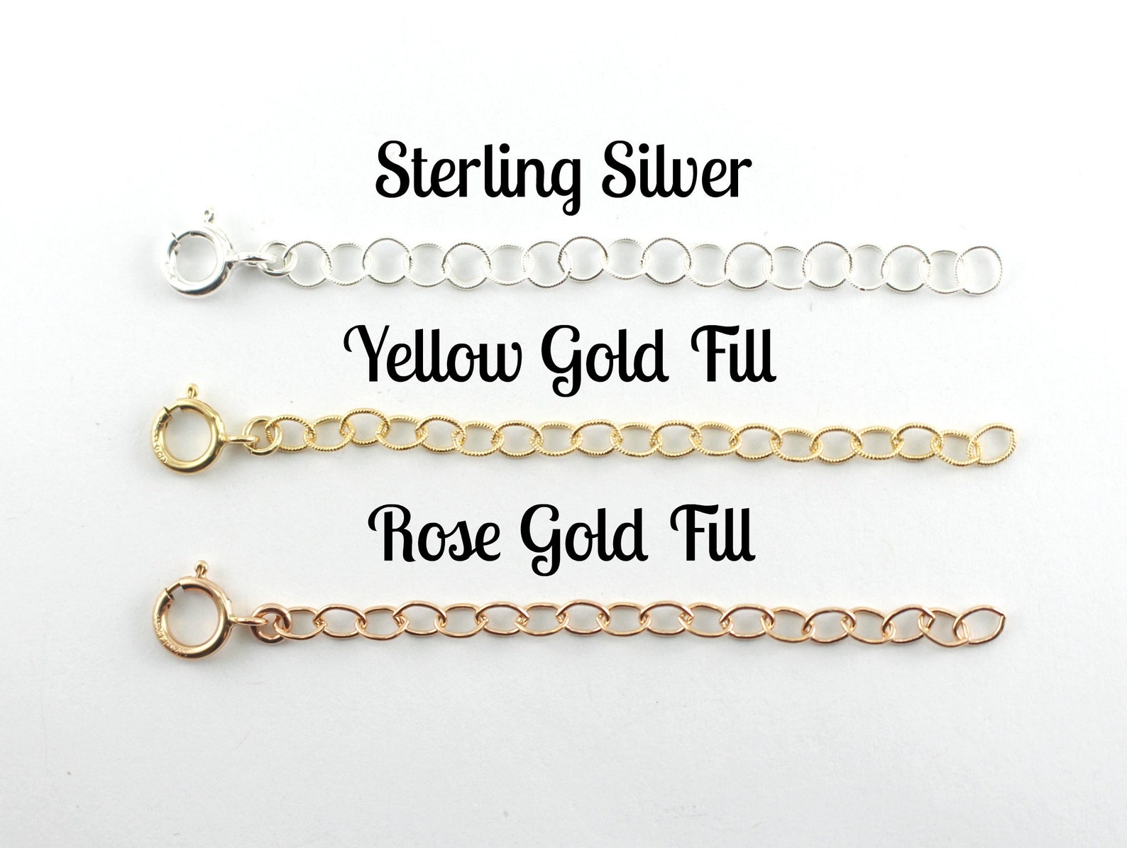 Clip On Adjustable Chain Removable Extension Chain Add On | Etsy