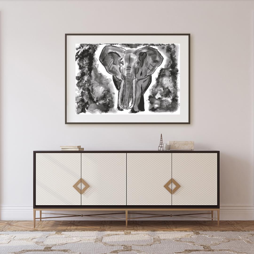 Hand Drawn Digital Art for Home Decor - Etsy