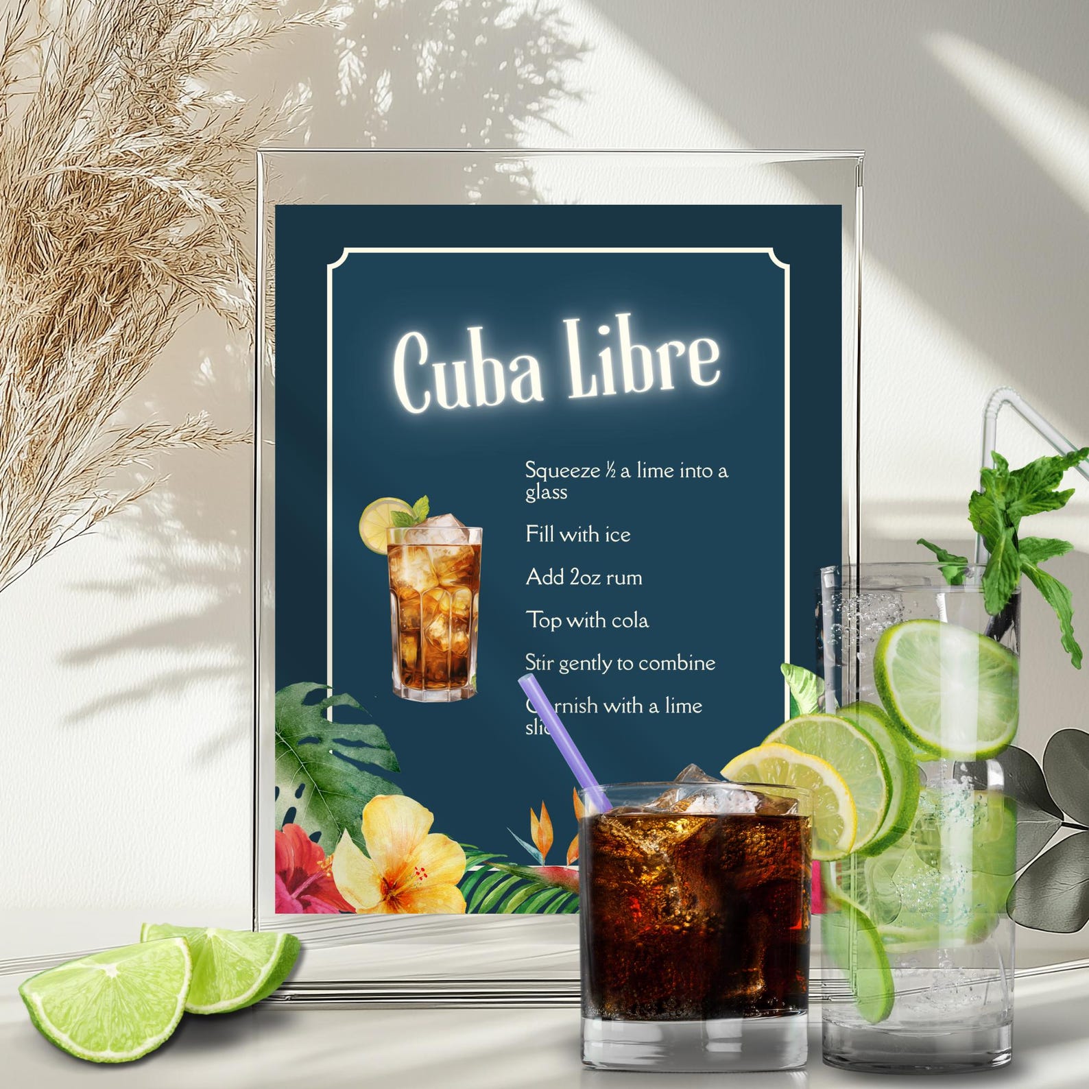 Cuban Birthday Invitation Party Decorations Bundle, Havana Nights ...
