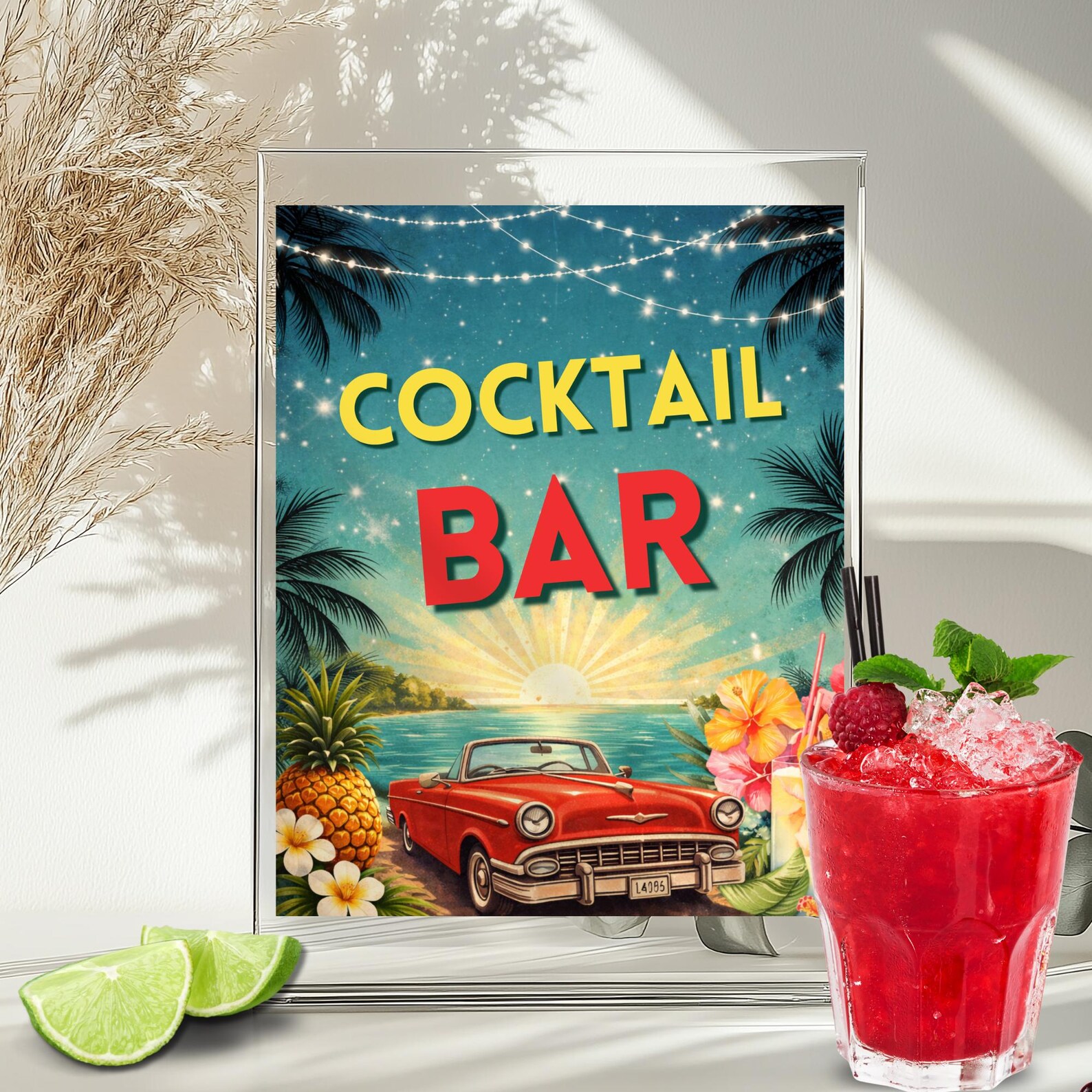 Cuban Birthday Invitation Party Decorations Bundle, Havana Nights ...
