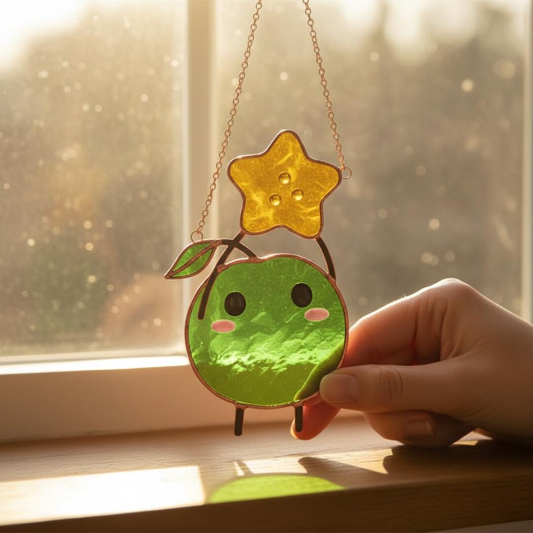 Stardew Valley Junimo Suncatcher, Cute Window Hanging Decor, Gaming ...