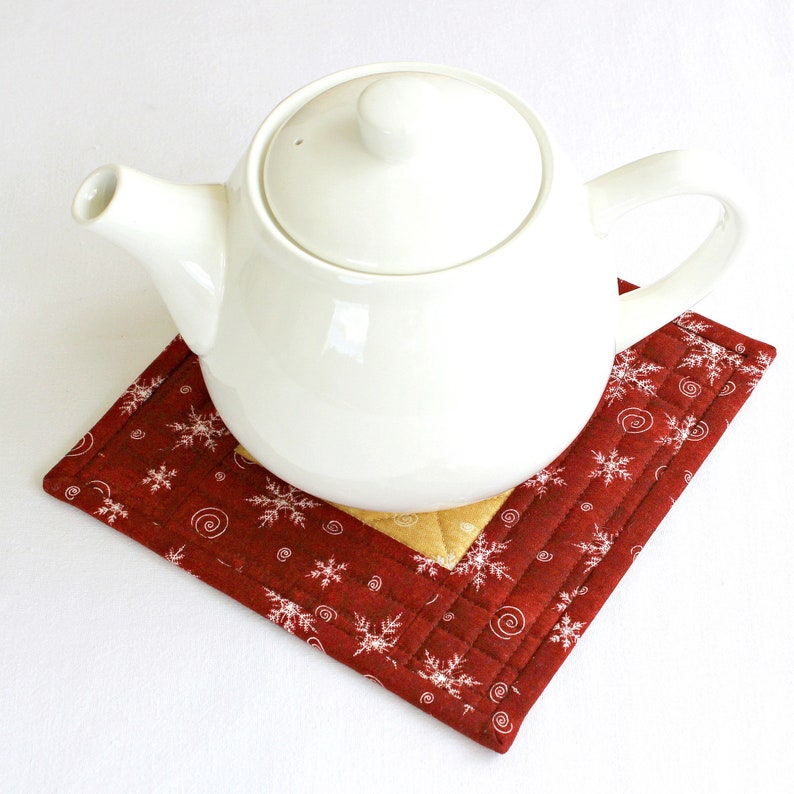 Quilted Christmas Tea Cozy Teapot Mat Insulated Teapot Cover - Etsy