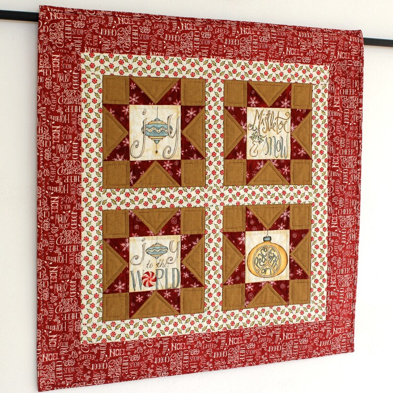 Quilted Christmas Wall Hanging 26.50x26.50 - Etsy