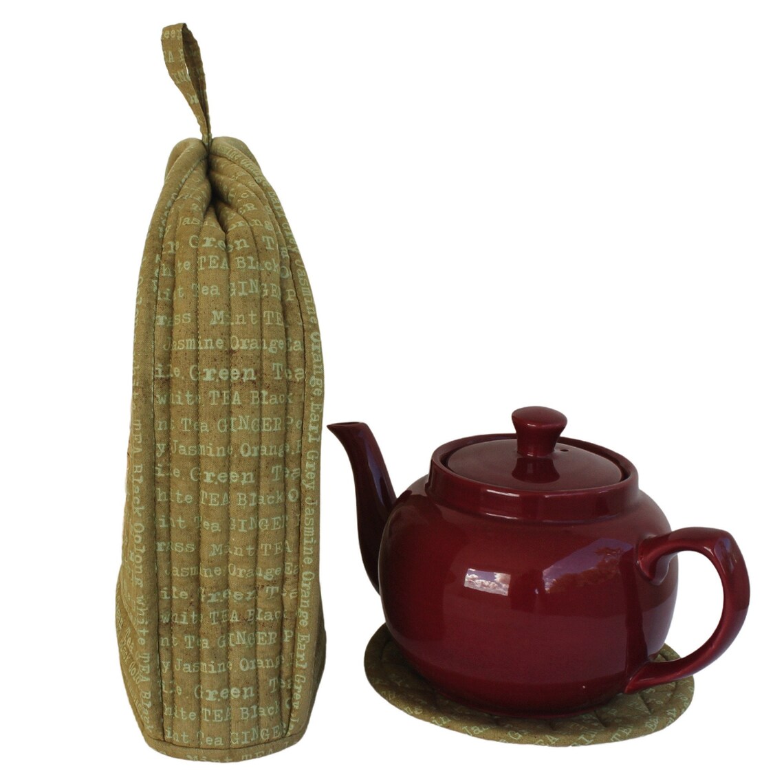 Quilted Green Tea Cozy Teapot Mat - Etsy
