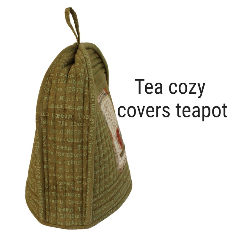 Quilted Green Tea Cozy + Teapot Mat - Etsy