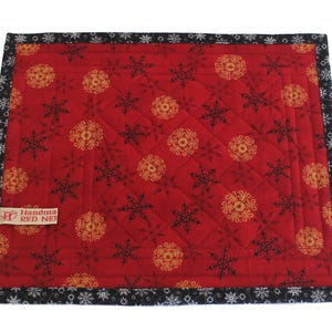 Quilted Christmas Mug Rug, Santa Snack Mat, 10.25x8.50 - Etsy
