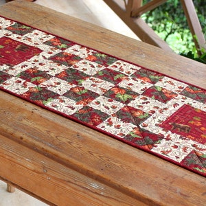 Quilted Table Runner, Bear Table Quilt, 38.50x15.25 - Etsy