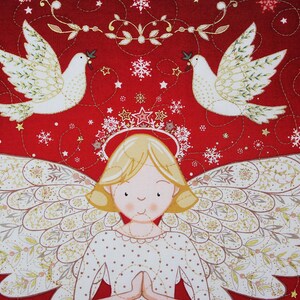 Quilted Advent Calendar, Angel, Reusable Wall Calendar With Treat ...