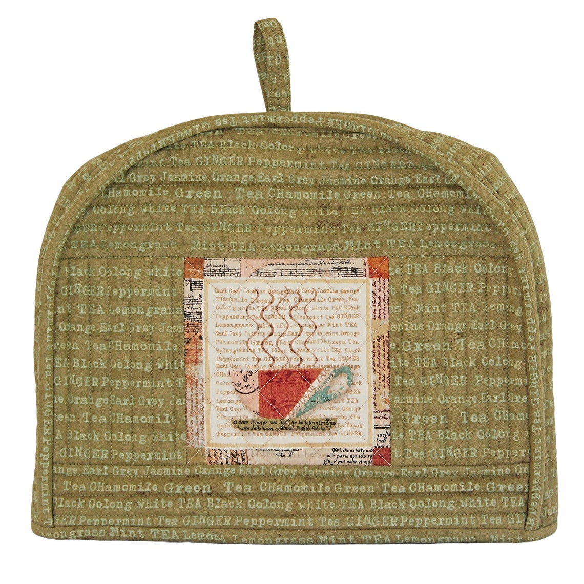 Quilted Green Tea Cozy Teapot Mat - Etsy