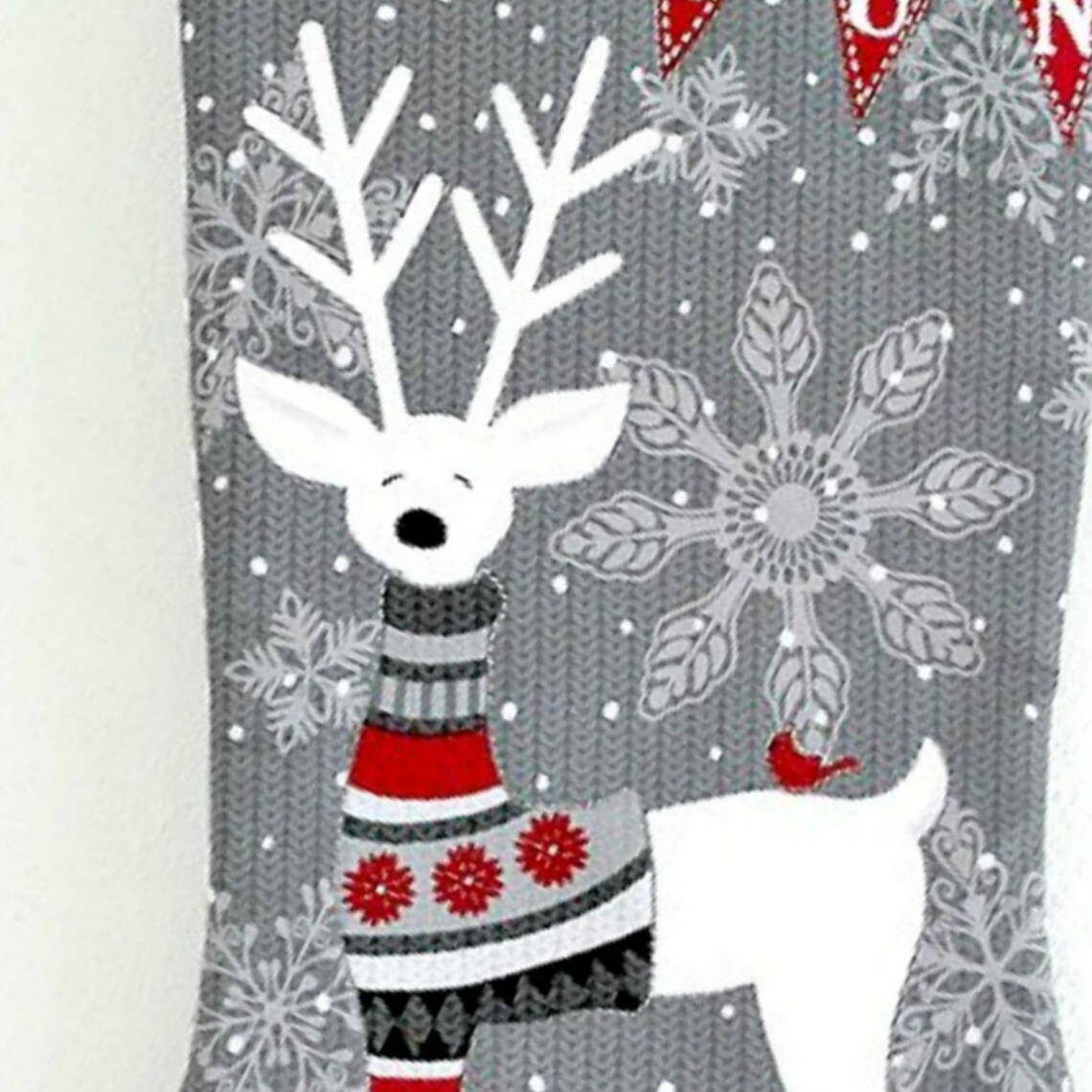 Quilted Christmas Stocking Reindeer - Etsy
