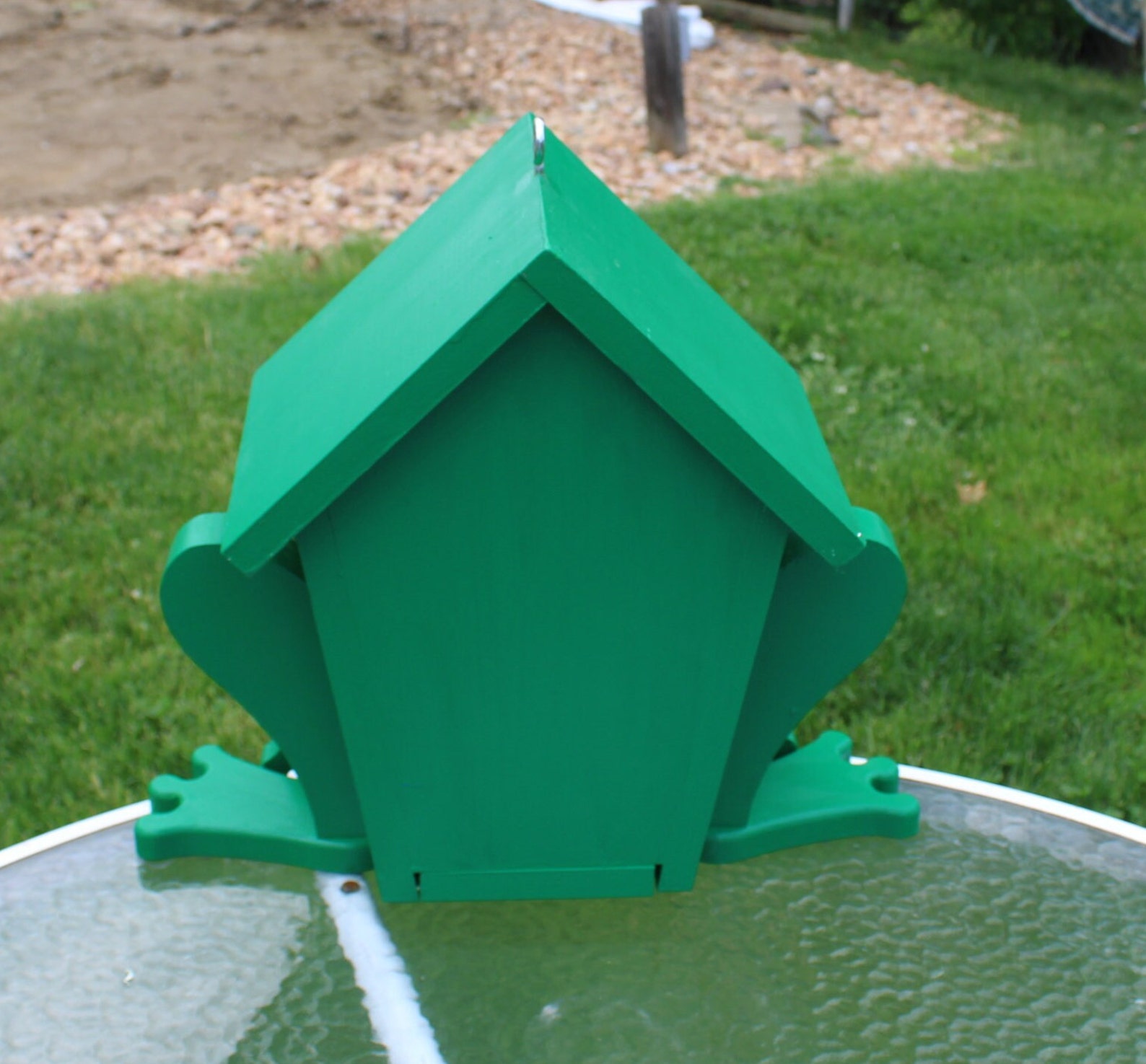 Large Frog Hanging Birdhouse - Wooden Frog Bird House - Etsy