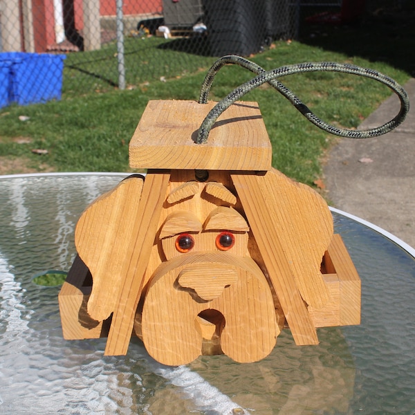 Wooden Face Bird House - Etsy