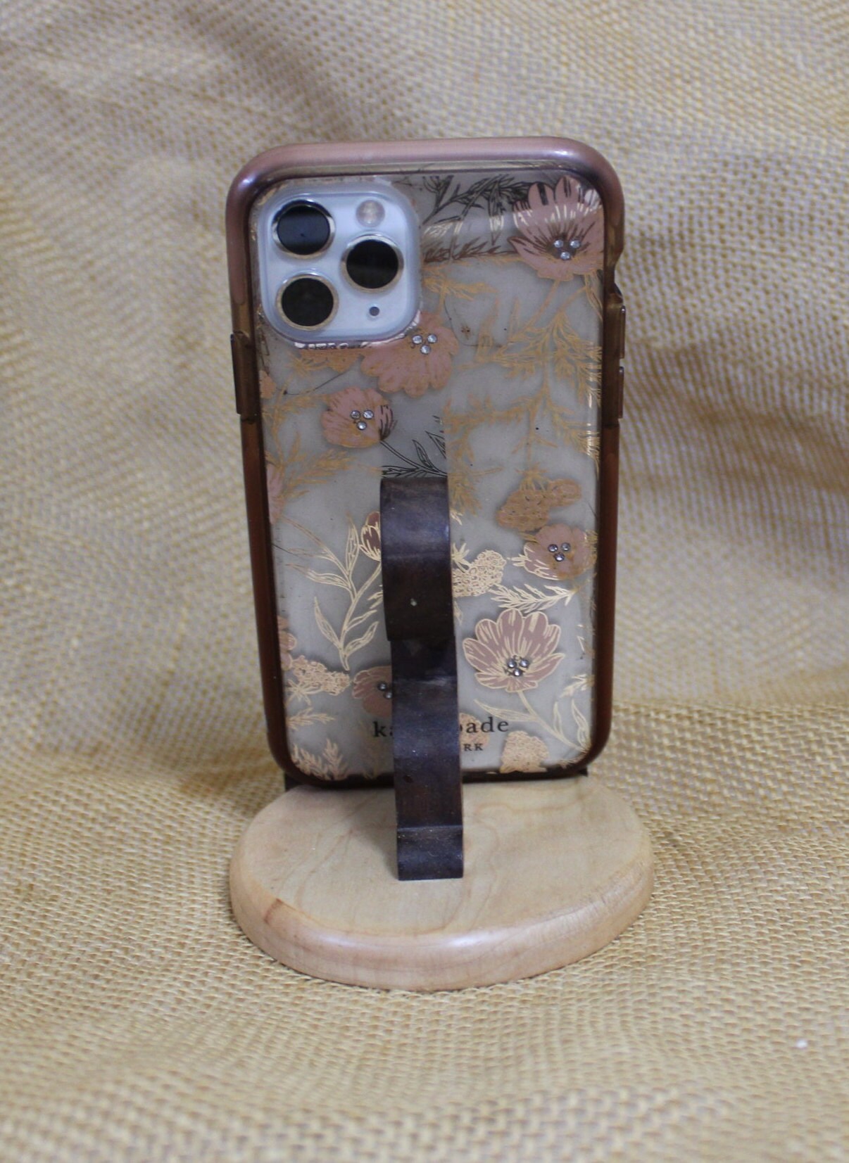 Cell Phone Stand in Walnut and Maple Hardwoods - Handmade Mobile Phone ...