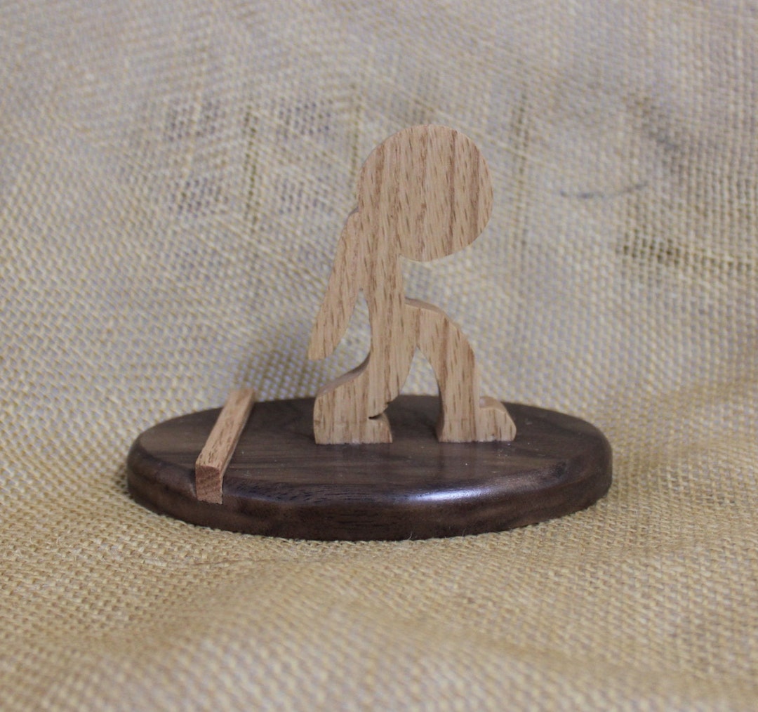 Cell Phone Stand in Walnut and Red Oak Hardwood - Handmade Mobile Phone ...