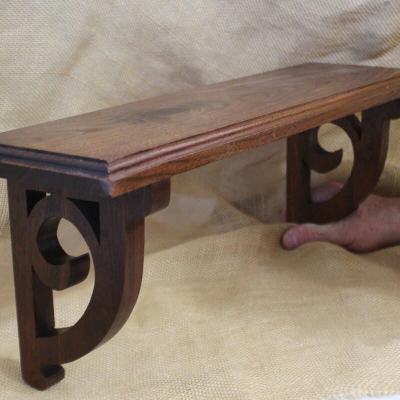 Wood Shelf Bracket Scroll - Etsy