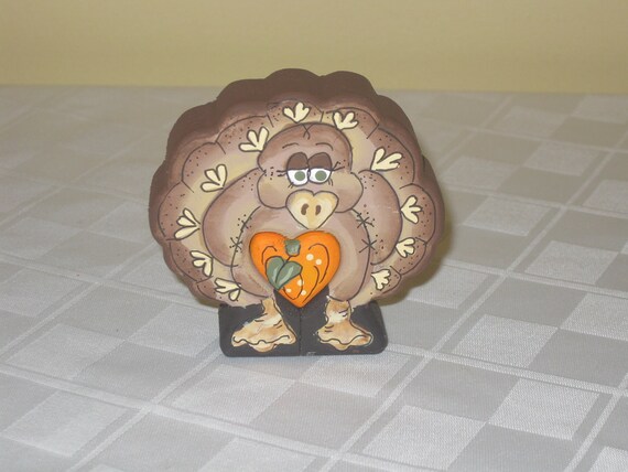 Fall/thanksgiving Decoration Turkey Love Chunk - Etsy