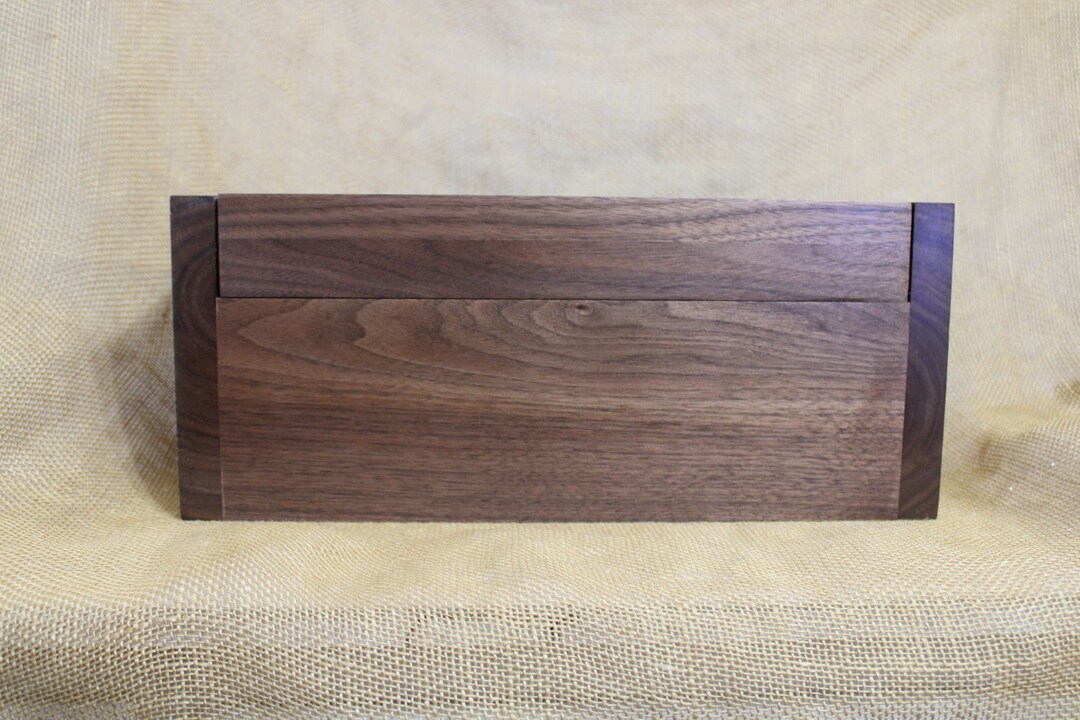 Keepsake Box in Walnut With Bronze Stop Hinges - Trinket Box - Mail Box ...