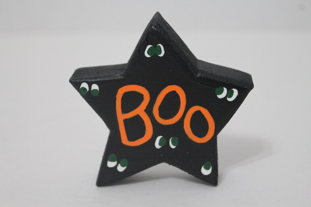 Halloween Decoration Boo Star Love Chunk - Etsy