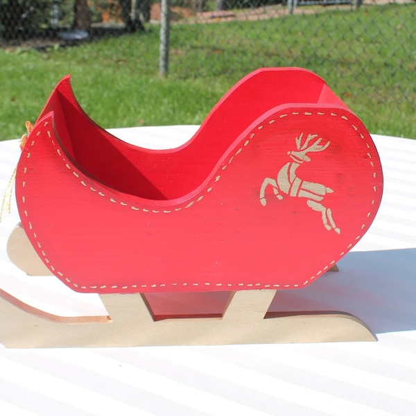 Wooden Sleigh - Etsy