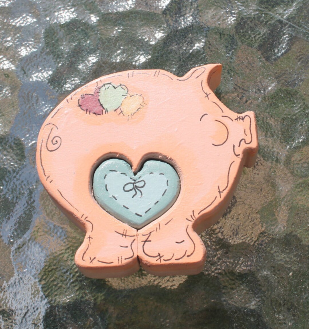 Peach Pig Love Chunk - Etsy