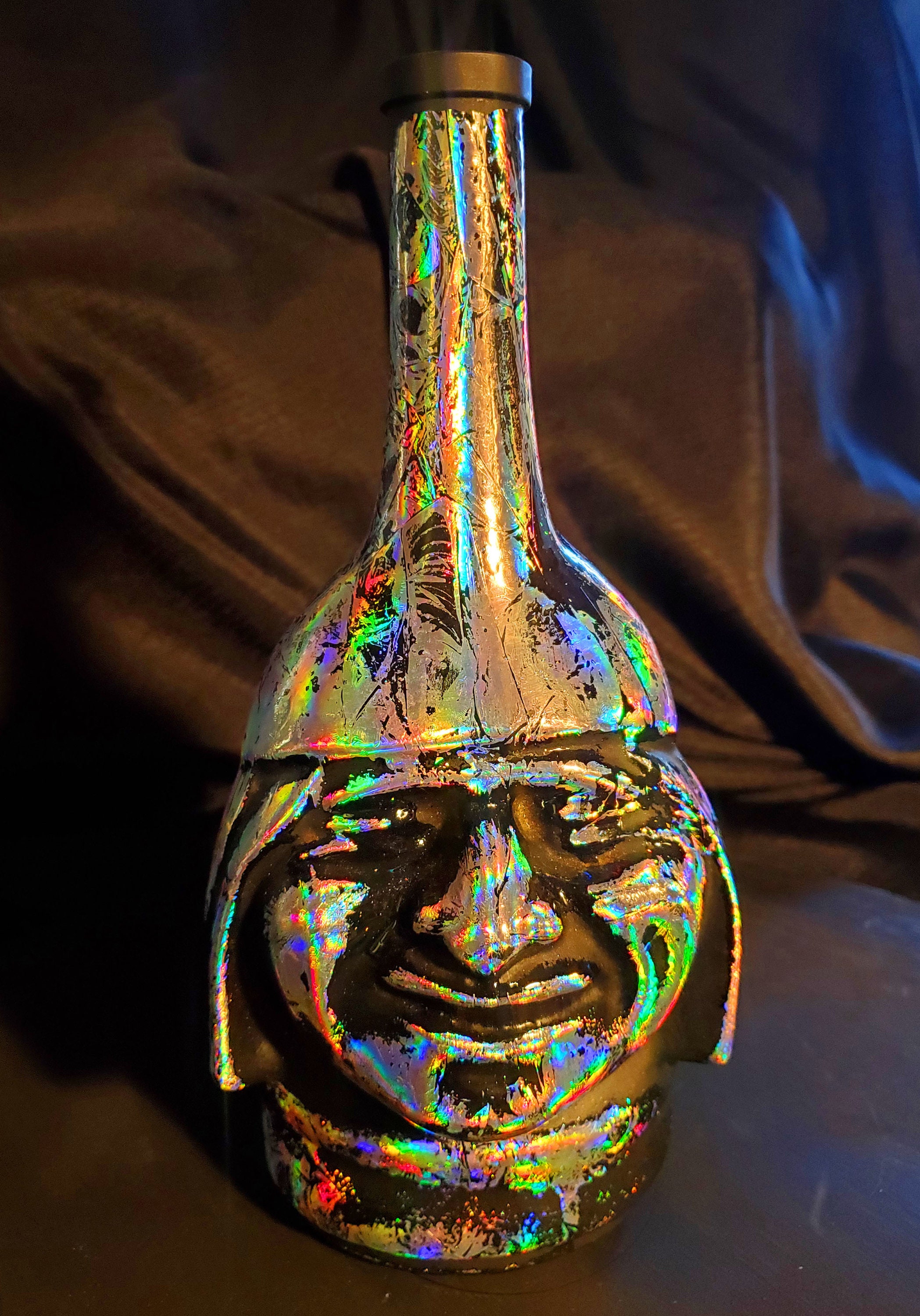 Face Bottle by Ranuzzi for Inca Pisco. the Glass Bottle, From Lima Peru ...