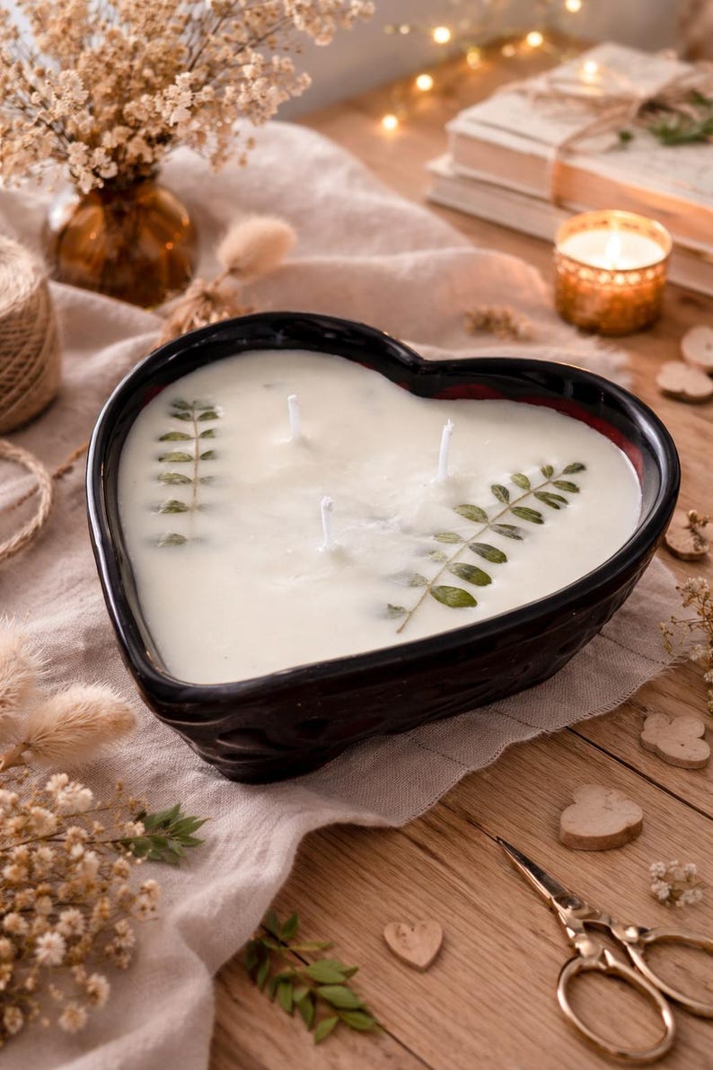 Heart Candle Cieltio Lindo Mexican Barro - Etsy