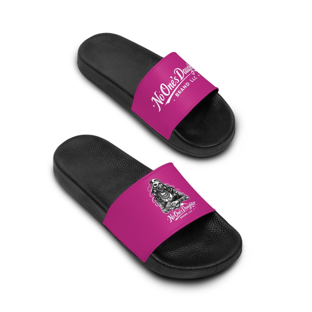 NO One's Daughter Brand Gangsta Boo Pink Slides - Etsy