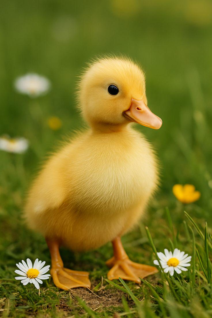 Cute Duck Art Print | Aesthetic Duck Illustration | Nursery Wall Decor ...