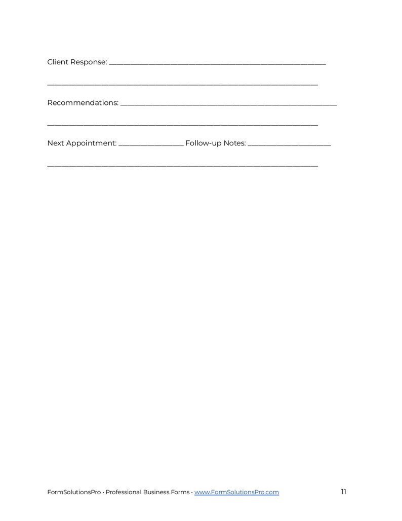 Massage Therapy Forms | Comprehensive Health History Form – Patient ...