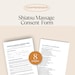 Massage Therapy Forms | Shiatsu Massage Consent Form - Massage Therapy ...