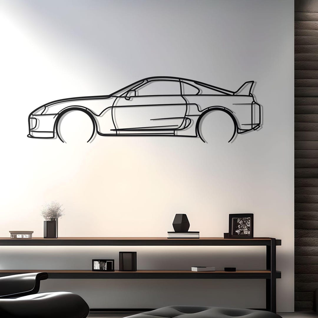 1998 Supra MK4 Metal Sign | JDM Car Enthusiast Gift | Garage Wall Sign ...