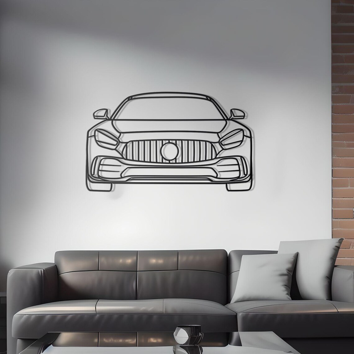 2020 Mercedes-amg GT Metal Wall Art | Mercedes Front View Metal Sign ...
