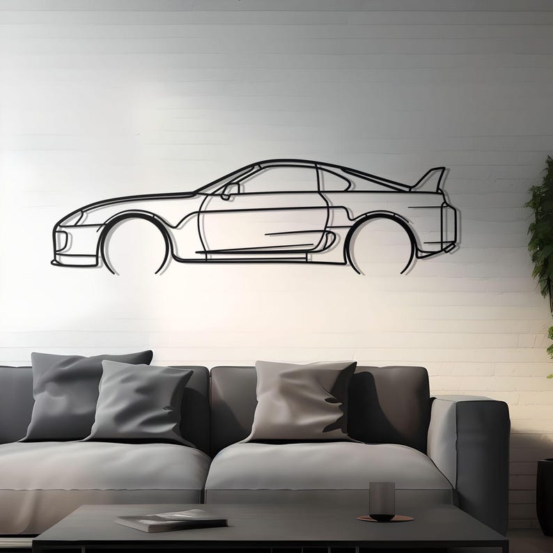 1998 Supra MK4 Metal Sign | JDM Car Enthusiast Gift | Garage Wall Sign ...