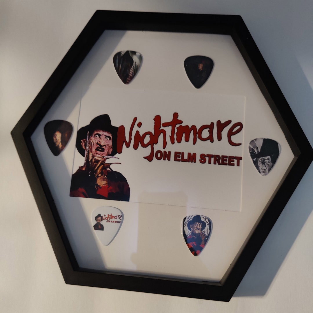 Guitar Pick Set in Frame Nightmare on Elm Street Guitar Pick Set Framed ...