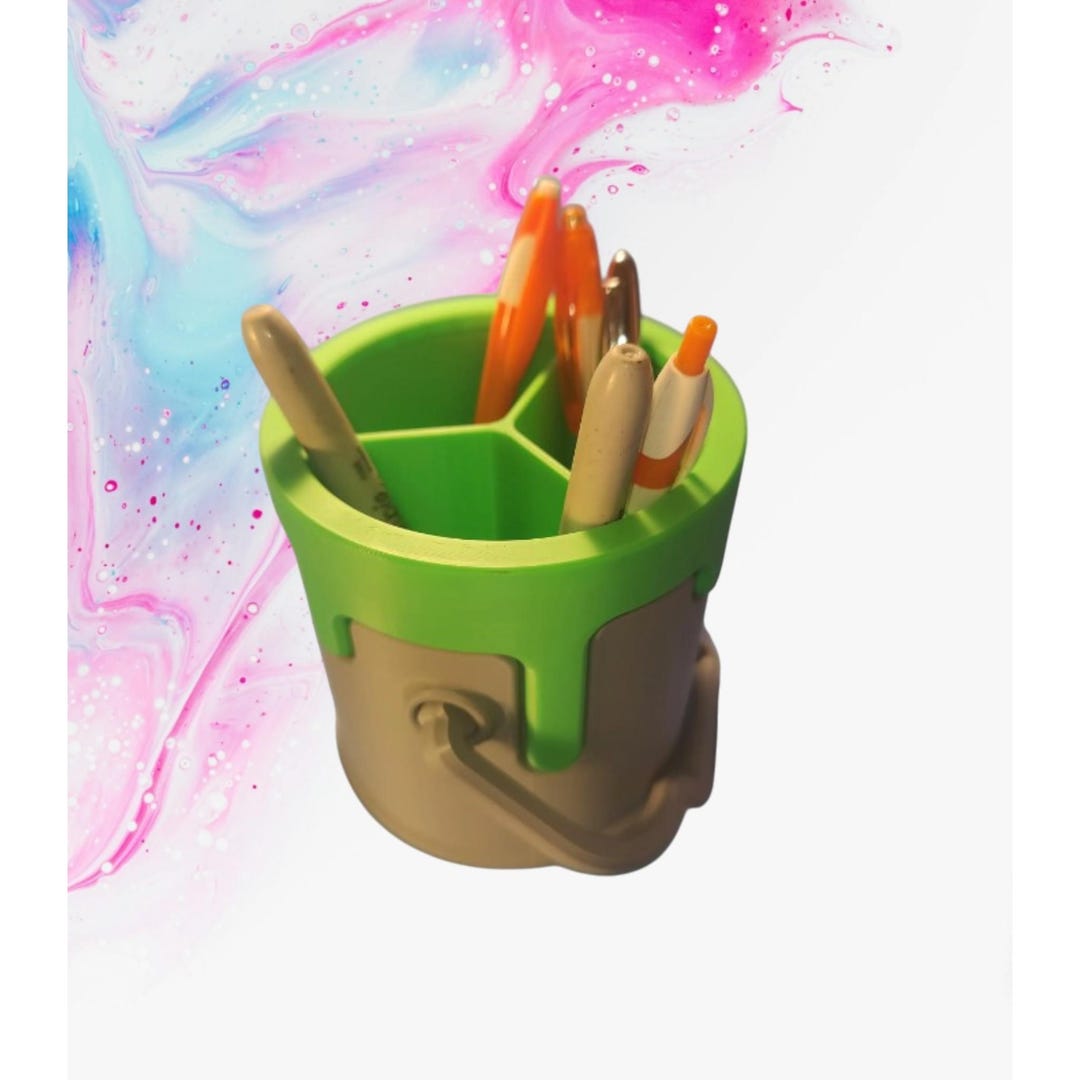 Paint Bucket Pencil/pen Holder - Etsy