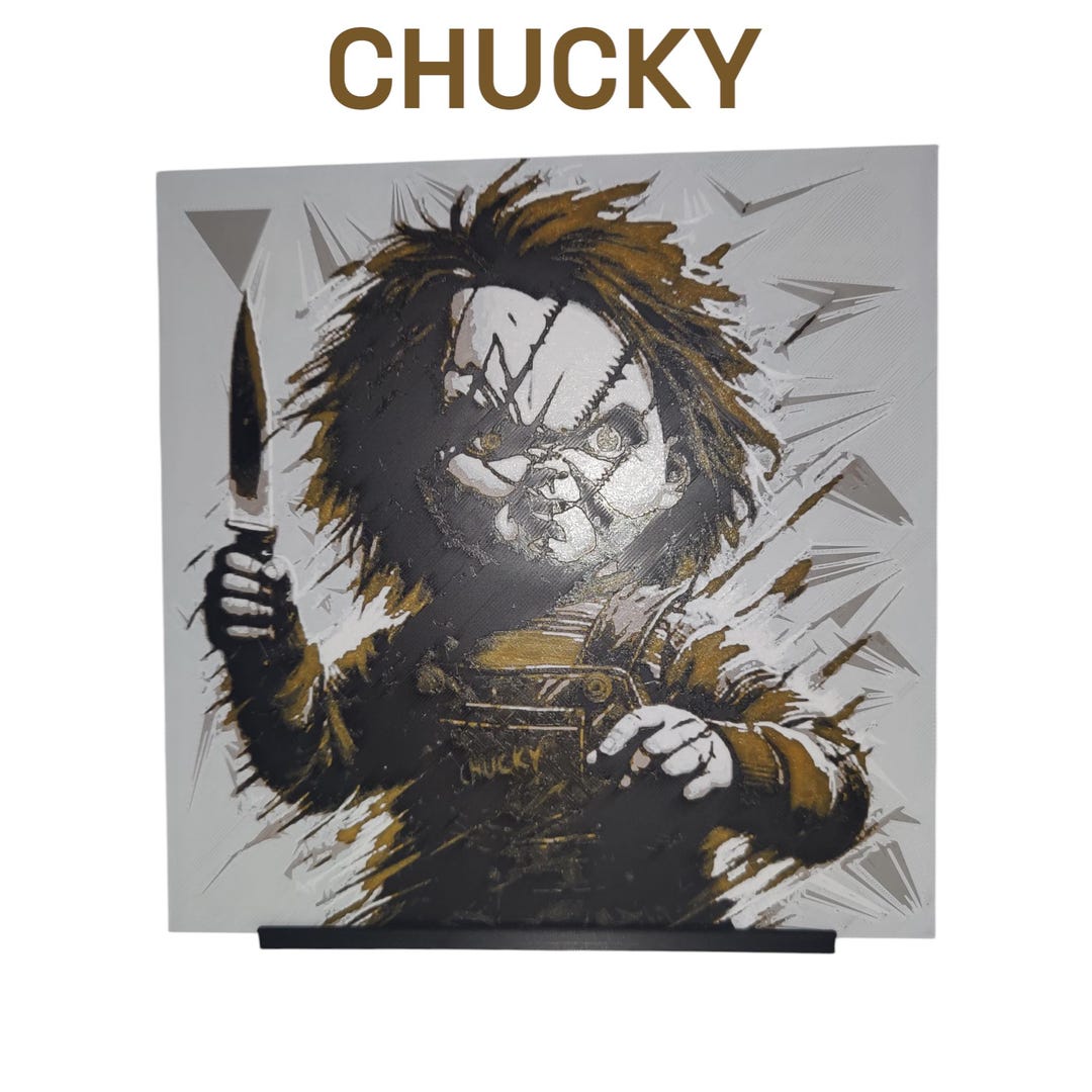 Chucky 3D Printed Wall/table Art - Etsy