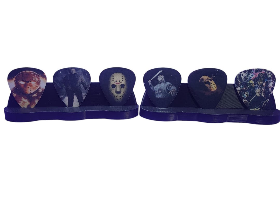 Jason Vorhees Single Sided Picture Guitar Picks Set of 6 With Stands - Etsy