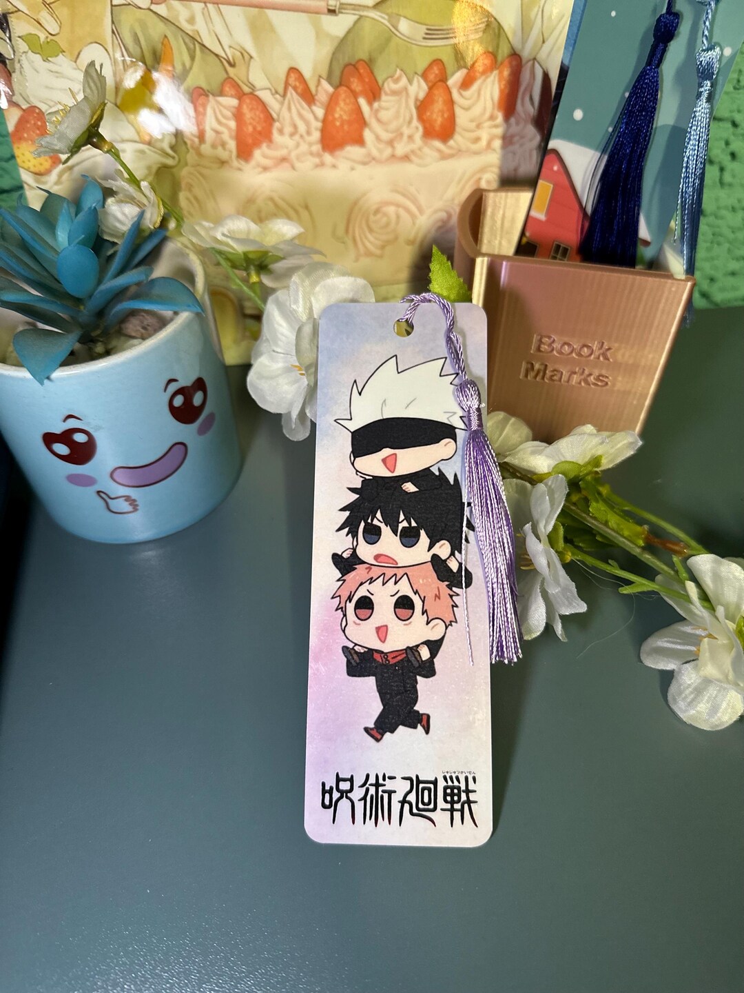 Jujutsu Kaisen Anime Manga Reading Bookmarks - Satoru Gojo Megumi ...